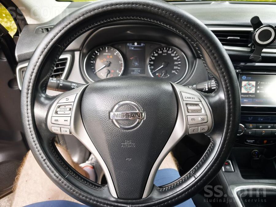 Melns Nissan Qashqai 2015 Rīga, ar dzinēja tilpumu 1.50 L un nobraukumu 224 tūkst. km par 7600 €, foto 17 vietnē AUTOMOTO.COM.LV