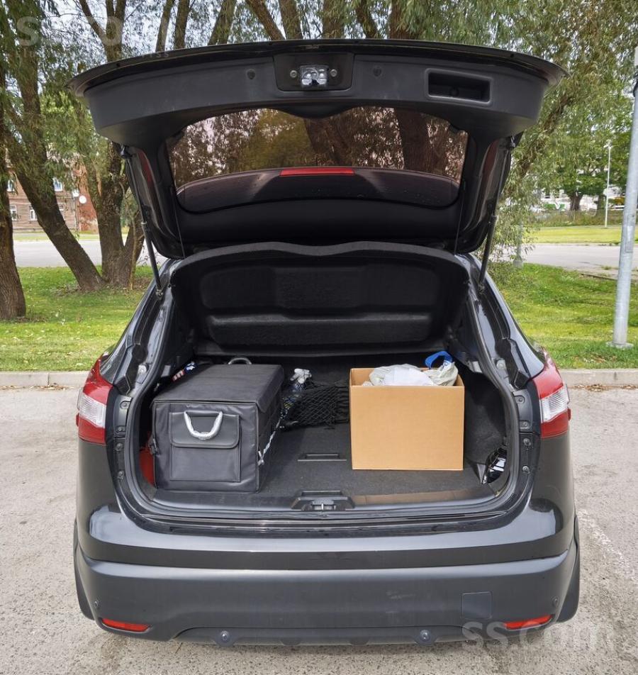 Melns Nissan Qashqai 2015 Rīga, ar dzinēja tilpumu 1.50 L un nobraukumu 224 tūkst. km par 7600 €, foto 19 vietnē AUTOMOTO.COM.LV
