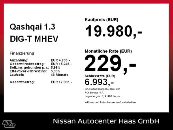 Melns Nissan Qashqai 2021 Kauņa, ar dzinēja tilpumu 1.30 L un nobraukumu 42 tūkst. km par 22379 €, foto 4 vietnē AUTOMOTO.COM.LV