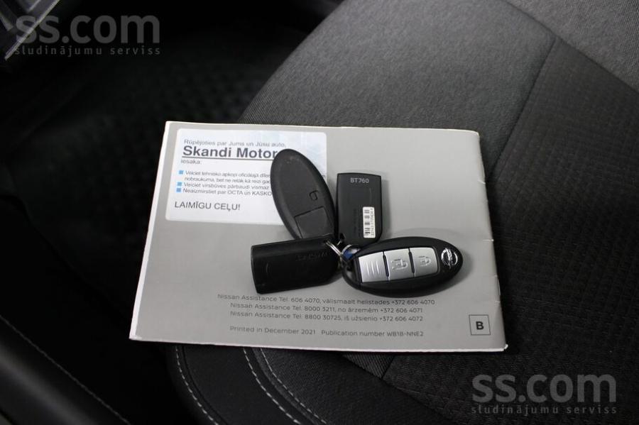 Black Nissan Qashqai 2022 in Riga, with an engine capacity of 1.30 L and mileage of 34 thousand km for 21590 €, photo 23 on AUTOMOTO.COM.LV