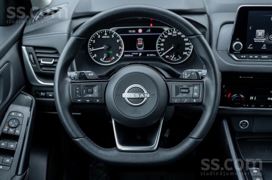 Melns Nissan Qashqai 2023 Rīga, ar dzinēja tilpumu 1.30 L un nobraukumu 48 tūkst. km par 19500 €, foto 26 vietnē AUTOMOTO.COM.LV