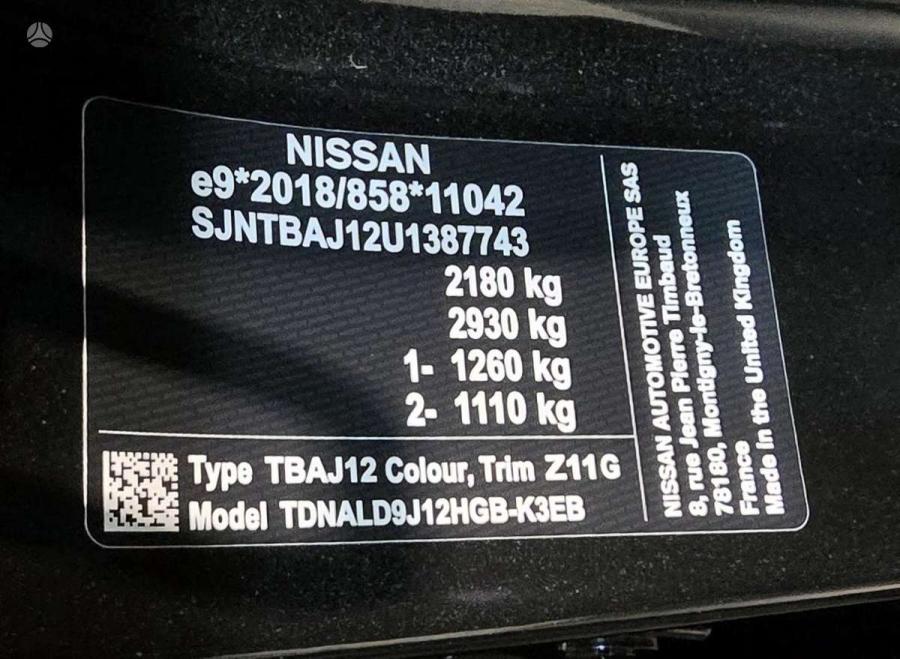 Melns Nissan Qashqai 2023 Šauļi, ar dzinēja tilpumu 1.50 L un nobraukumu 24 tūkst. km par 22900 €, foto 26 vietnē AUTOMOTO.COM.LV