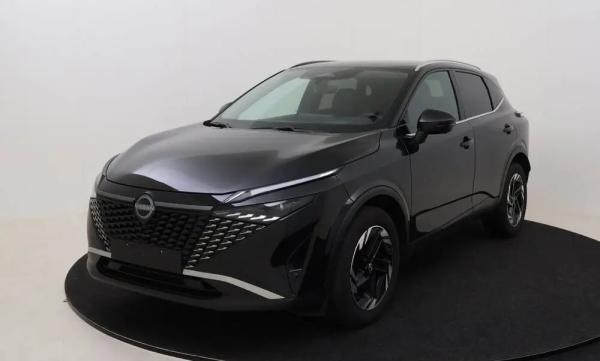 Black Nissan Qashqai 2025 in Riga, with an engine capacity of 1.30 L and mileage of 19 thousand km for 28990 €, photo 1 on AUTOMOTO.COM.LV