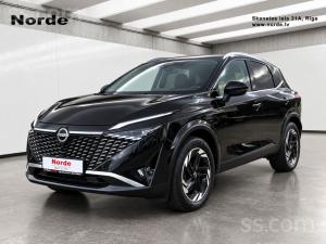 Melns Nissan Qashqai 2025 Rīga, ar dzinēja tilpumu 1.30 L un nobraukumu 27 tūkst. km par 26980 €, foto  vietnē AUTOMOTO.COM.LV