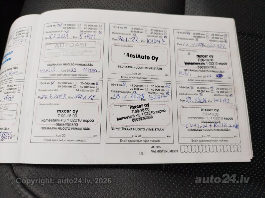 Черный Ниссан Кашкай 2015 в Таллин, объемом двигателя 1.20 л и пробегом 143 тыс. км за 7000 €, фото 14 на AUTOMOTO.COM.LV