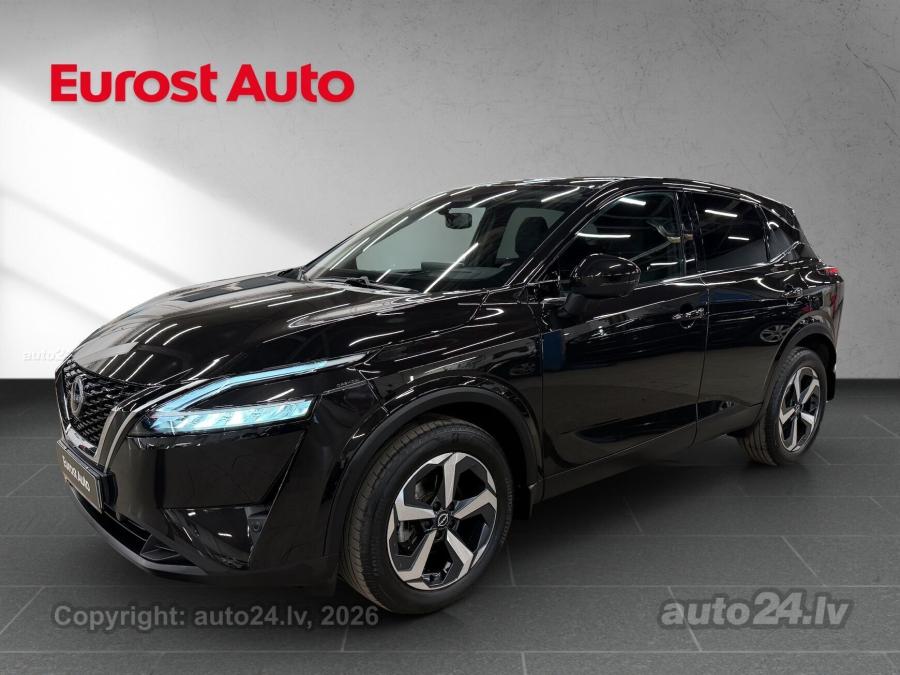 Black Nissan Qashqai 2023 in Tallinn, with an engine capacity of 1.30 L and mileage of 19 thousand km for 26499 €, photo 1 on AUTOMOTO.COM.LV