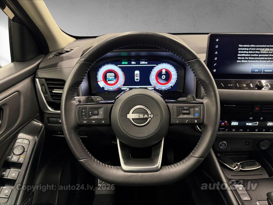 Black Nissan Qashqai 2023 in Tallinn, with an engine capacity of 1.30 L and mileage of 19 thousand km for 26499 €, photo 16 on AUTOMOTO.COM.LV
