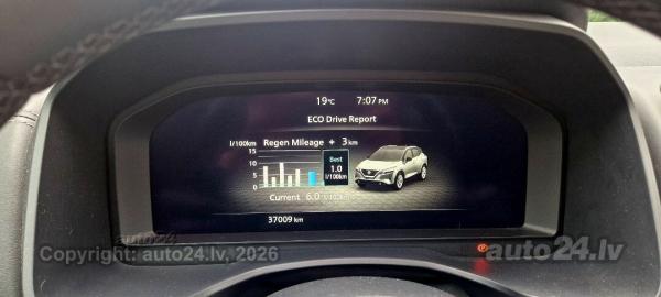 Black Nissan Qashqai 2023 in Riga, with an engine capacity of 1.00 L and mileage of 37 thousand km for 26900 €, photo 10 on AUTOMOTO.COM.LV