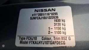 Blue Nissan Qashqai 2008 in Taurage, with an engine capacity of 1.46 L and mileage of 172 thousand km for 3300 €, photo 14 on AUTOMOTO.COM.LV