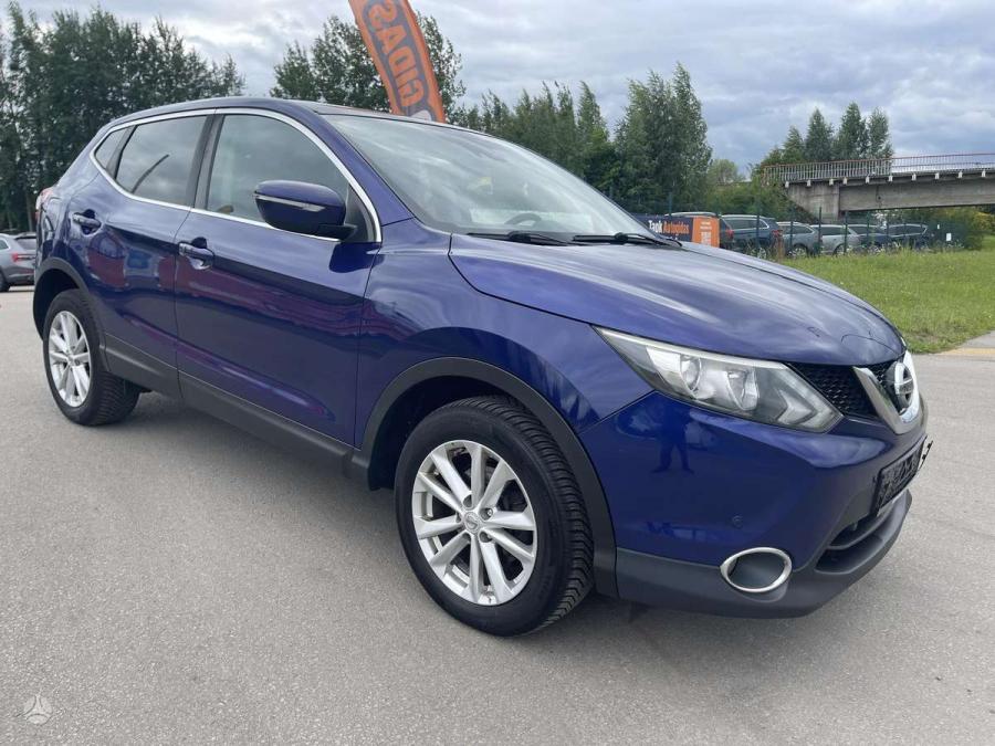 Blue Nissan Qashqai 2014 in Kaunas, with an engine capacity of 1.46 L and mileage of 214 thousand km for 7550 €, photo 5 on AUTOMOTO.COM.LV