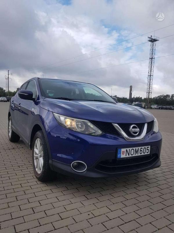 Nissan Qashqai 2014 in Marijampole on AUTOMOTO.COM.LV Blue Nissan Qashqai 2014 in Marijampole, with an engine capacity of 1.46 L and mileage of 275 thousand km for 7999 €, photo 1 on AUTOMOTO.COM.LV