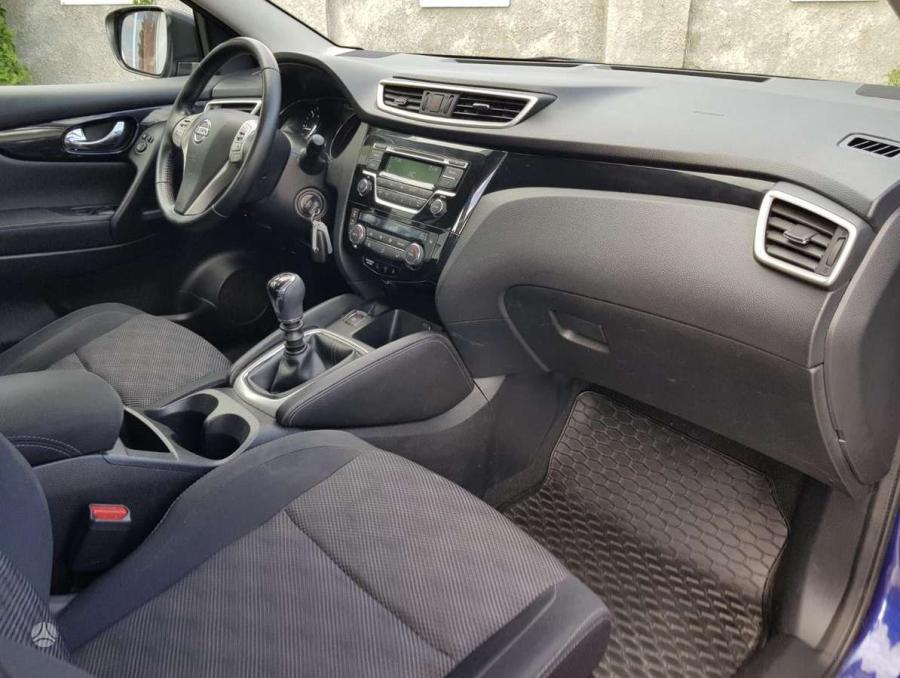 Zils Nissan Qashqai 2015 Šauļi, ar dzinēja tilpumu 1.46 L un nobraukumu 188 tūkst. km par 6950 €, foto 8 vietnē AUTOMOTO.COM.LV