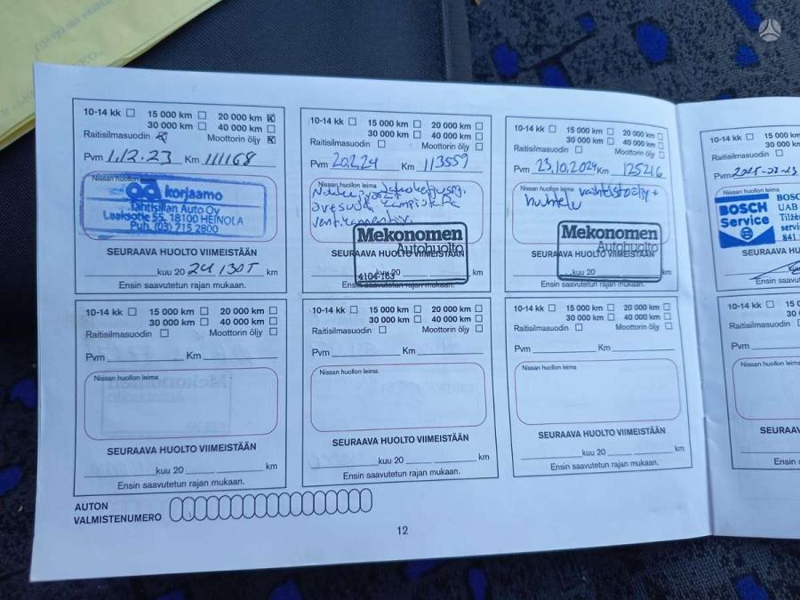 Синий Ниссан Кашкай 2016 в Шяуляй, объемом двигателя 1.20 л и пробегом 140 тыс. км за 9800 €, фото 20 на AUTOMOTO.COM.LV
