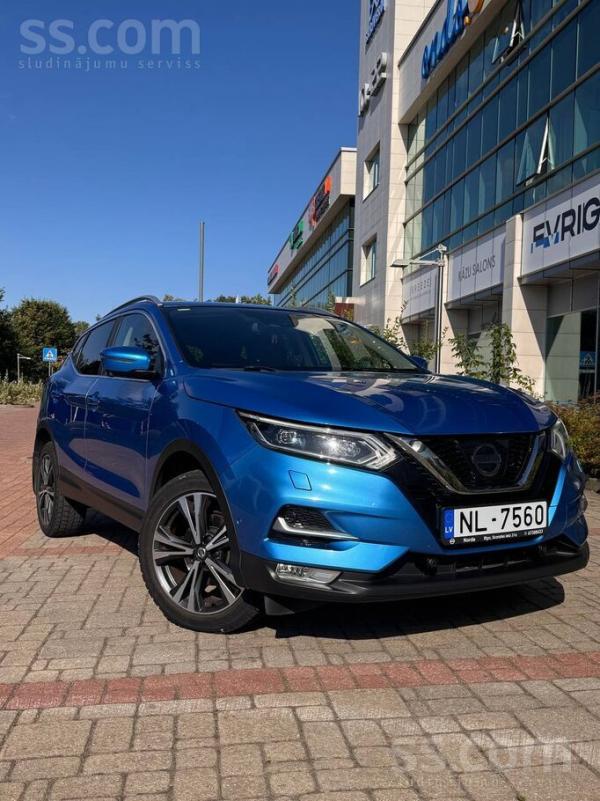 Zils Nissan Qashqai 2017 Rīga, ar dzinēja tilpumu 1.20 L un nobraukumu 145 tūkst. km par 12400 €, foto  vietnē AUTOMOTO.COM.LV