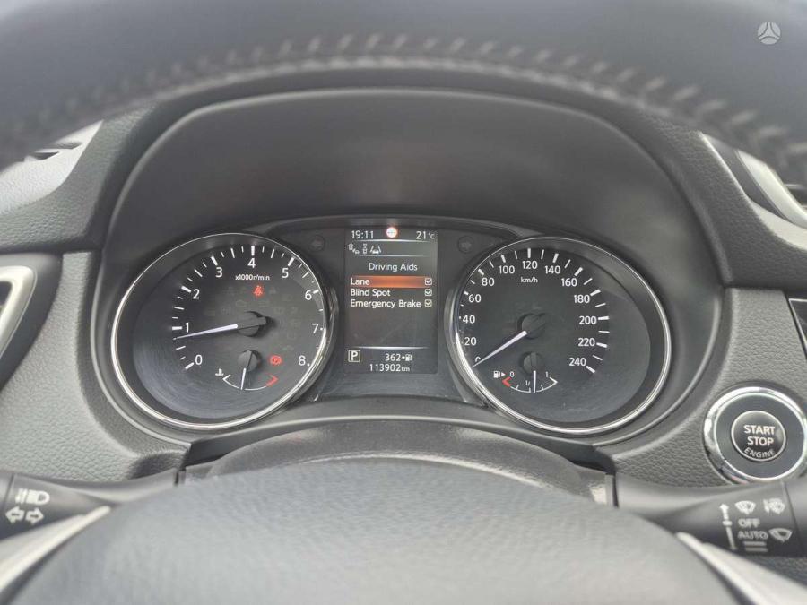 Zils Nissan Qashqai 2017 Viļņa, ar dzinēja tilpumu 1.20 L un nobraukumu 114 tūkst. km par 9500 €, foto 32 vietnē AUTOMOTO.COM.LV