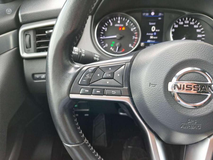 Blue Nissan Qashqai 2019 in Vilnius, with an engine capacity of 1.33 L and mileage of 110 thousand km for 14500 €, photo 15 on AUTOMOTO.COM.LV