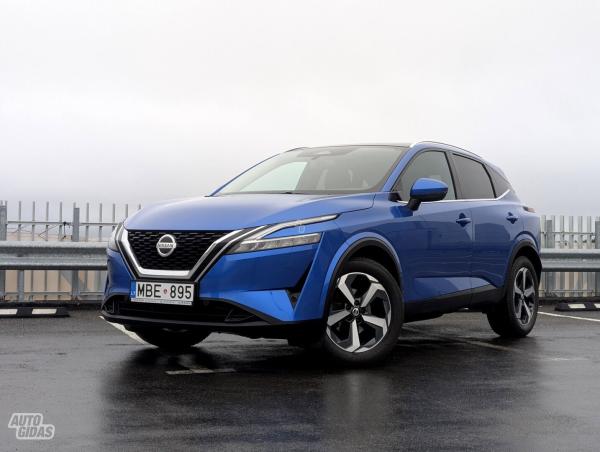 Zils Nissan Qashqai 2021 Viļņa, ar dzinēja tilpumu 1.30 L un nobraukumu 112 tūkst. km par 17500 €, foto 1 vietnē AUTOMOTO.COM.LV