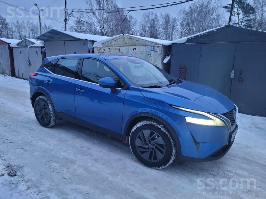 Zils Nissan Qashqai 2022 Rīga, ar dzinēja tilpumu 1.30 L un nobraukumu 55 tūkst. km par 21900 €, foto 1 vietnē AUTOMOTO.COM.LV
