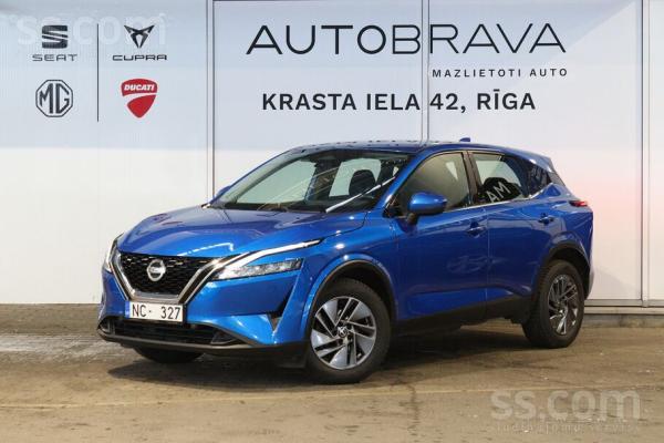 Zils Nissan Qashqai 2022 Rīga, ar dzinēja tilpumu 1.30 L un nobraukumu 70 tūkst. km par 19800 €, foto 1 vietnē AUTOMOTO.COM.LV
