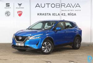 Blue Nissan Qashqai 2022 in Riga, with an engine capacity of 1.30 L and mileage of 86 thousand km for 19100 €, photo  on AUTOMOTO.COM.LV