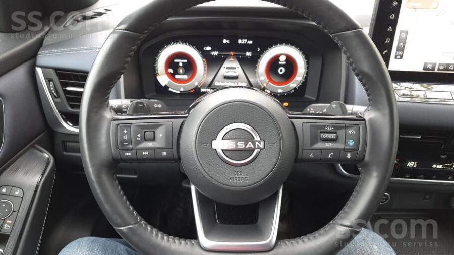 Blue Nissan Qashqai 2022 in Riga, with an engine capacity of 1.30 L and mileage of 32 thousand km for 24500 €, photo 5 on AUTOMOTO.COM.LV