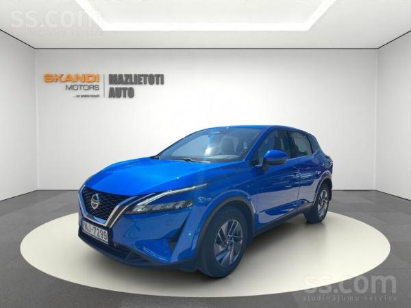 Blue Nissan Qashqai 2023 in Riga, with an engine capacity of 1.30 L and mileage of 66 thousand km for 19490 €, photo 1 on AUTOMOTO.COM.LV