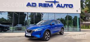 Zils Nissan Qashqai 2023 Rīga, ar dzinēja tilpumu 1.50 L un nobraukumu 49 tūkst. km par 25000 €, foto  vietnē AUTOMOTO.COM.LV