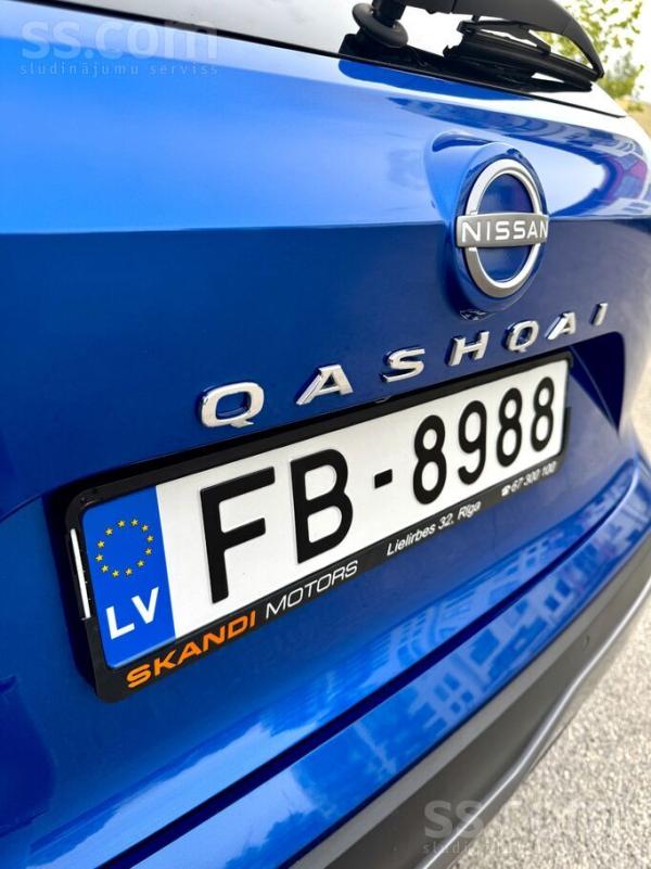 Zils Nissan Qashqai 2024 Rīga, ar dzinēja tilpumu 1.50 L un nobraukumu 30 tūkst. km par 4700 €, foto 7 vietnē AUTOMOTO.COM.LV