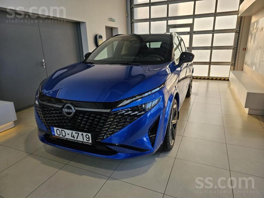 Blue Nissan Qashqai 2025 in Liepaja, with an engine capacity of 1.30 L and mileage of 4 thousand km for 32030 €, photo 4 on AUTOMOTO.COM.LV