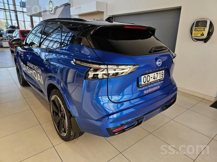 Blue Nissan Qashqai 2025 in Liepaja, with an engine capacity of 1.30 L and mileage of 4 thousand km for 32030 €, photo 7 on AUTOMOTO.COM.LV