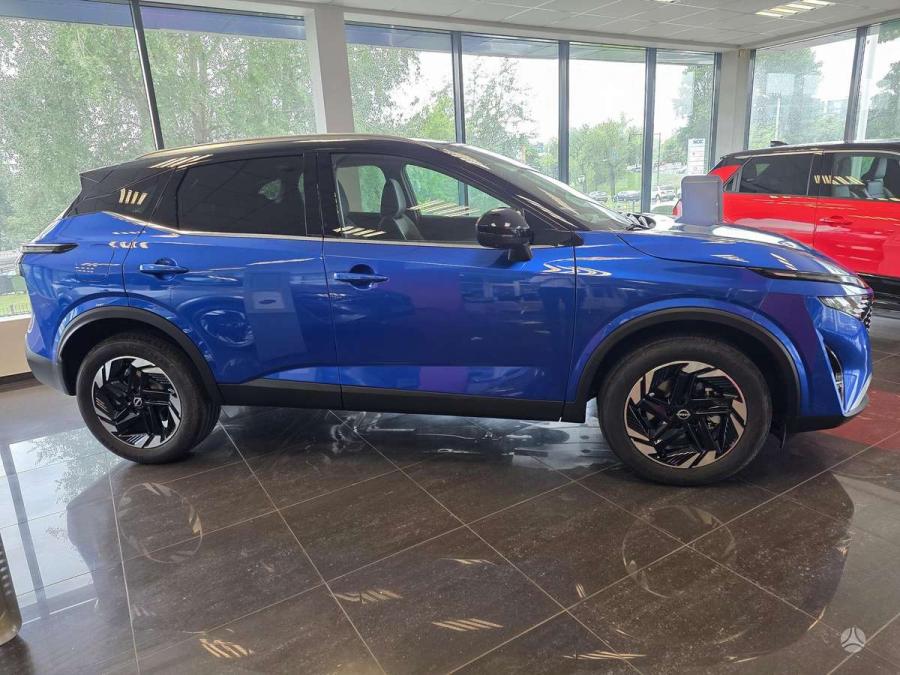 Blue Nissan Qashqai 2025 in Vilnius, with an engine capacity of 1.33 L and mileage of 0 thousand km for 29990 €, photo 3 on AUTOMOTO.COM.LV
