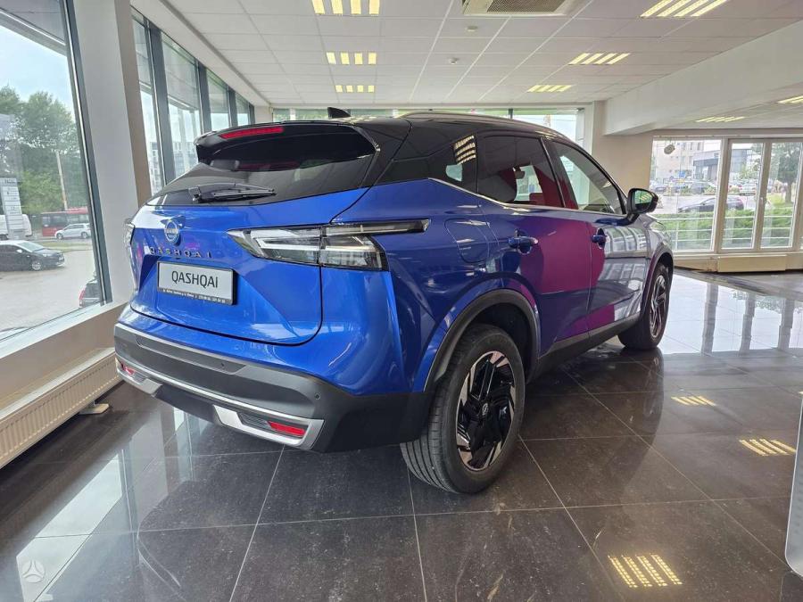 Blue Nissan Qashqai 2025 in Vilnius, with an engine capacity of 1.33 L and mileage of 0 thousand km for 29990 €, photo 4 on AUTOMOTO.COM.LV