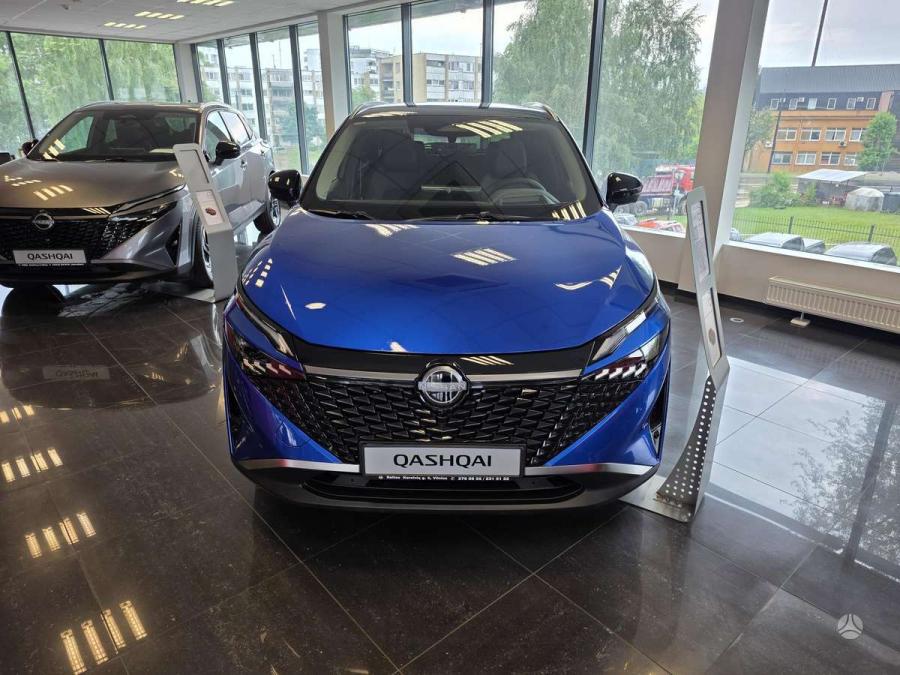 Blue Nissan Qashqai 2025 in Vilnius, with an engine capacity of 1.33 L and mileage of 0 thousand km for 29990 €, photo 5 on AUTOMOTO.COM.LV