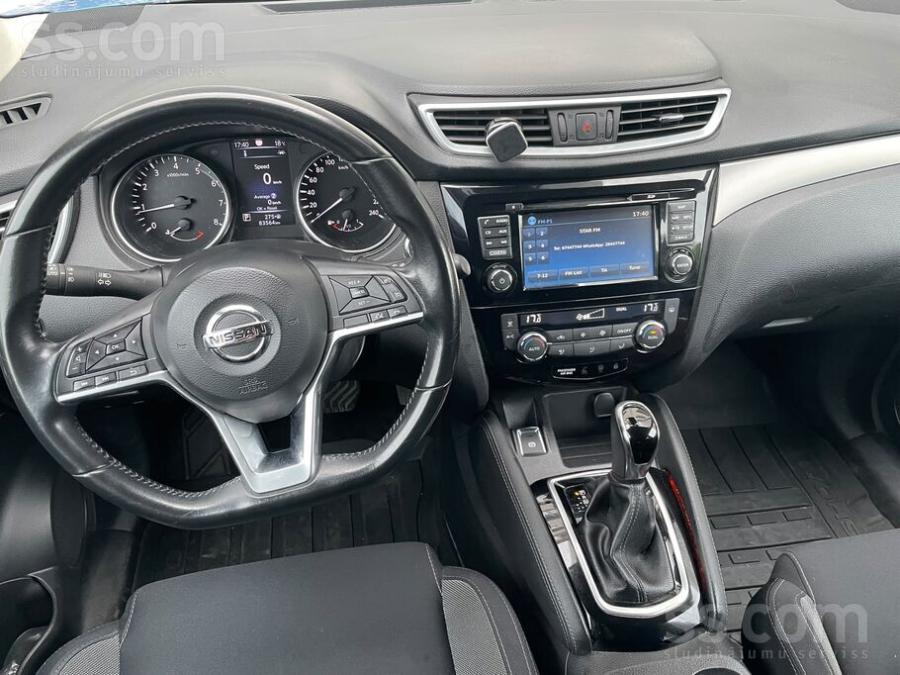 Blue Nissan Qashqai 2017 in Riga, with an engine capacity of 1.20 L and mileage of 84 thousand km for 11700 €, photo 7 on AUTOMOTO.COM.LV