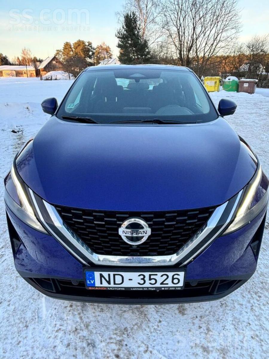 Blue Nissan Qashqai 2022 in Riga, with an engine capacity of 1.30 L and mileage of 53 thousand km for 21200 €, photo 10 on AUTOMOTO.COM.LV