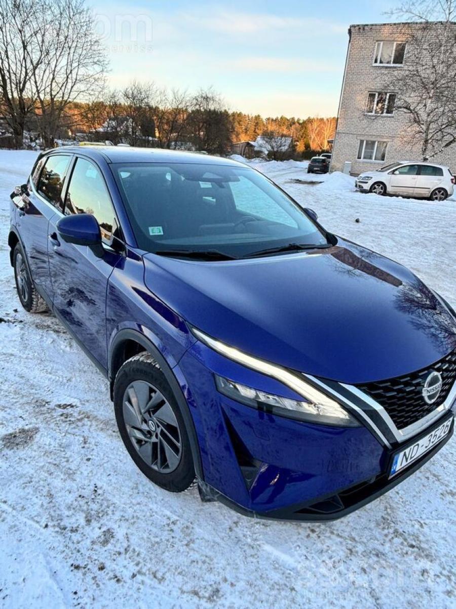 Blue Nissan Qashqai 2022 in Riga, with an engine capacity of 1.30 L and mileage of 53 thousand km for 21200 €, photo 14 on AUTOMOTO.COM.LV