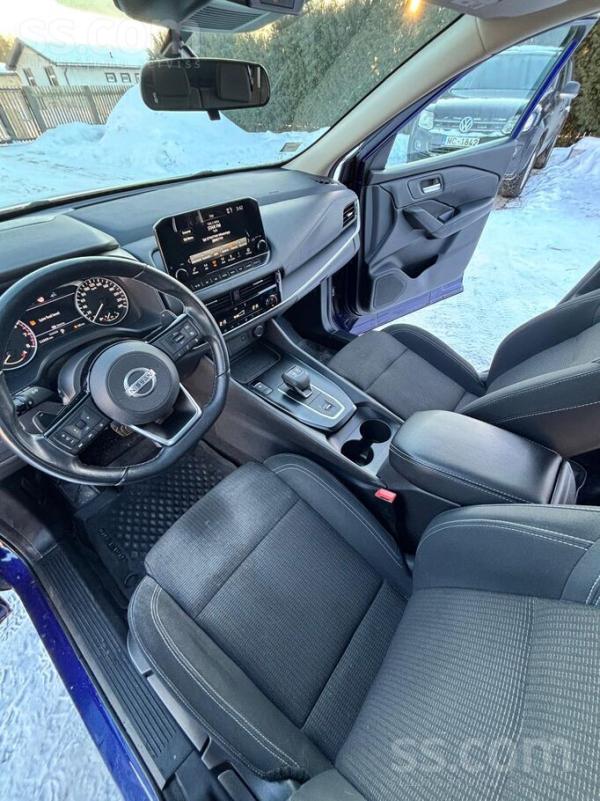 Blue Nissan Qashqai 2022 in Riga, with an engine capacity of 1.30 L and mileage of 53 thousand km for 20500 €, photo 7 on AUTOMOTO.COM.LV