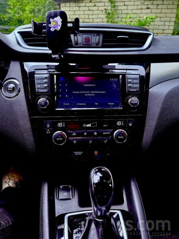 Blue Nissan Qashqai 2018 in Riga, with an engine capacity of 1.20 L and mileage of 138 thousand km for 10500 €, photo 7 on AUTOMOTO.COM.LV