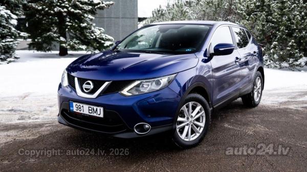Blue Nissan Qashqai 2014 in Tallinn, with an engine capacity of 1.20 L and mileage of 124 thousand km for 7390 €, photo 1 on AUTOMOTO.COM.LV