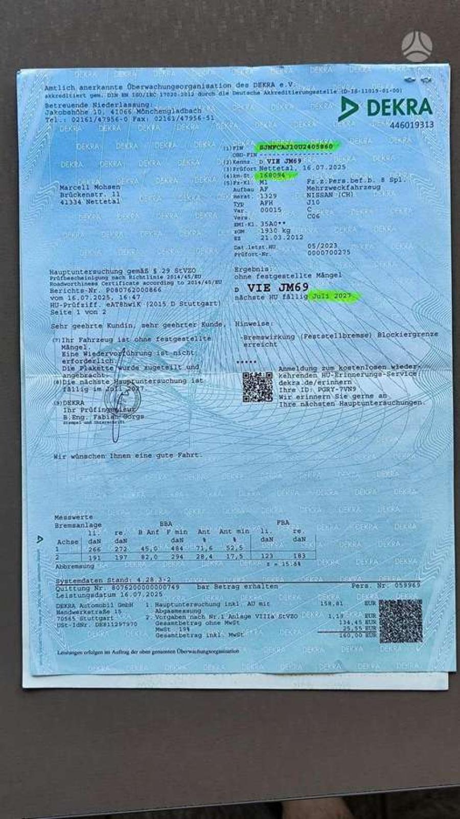 Коричневый Ниссан Кашкай 2012 в Каунас, объемом двигателя 1.50 л и пробегом 174 тыс. км за 5550 €, фото 21 на AUTOMOTO.COM.LV