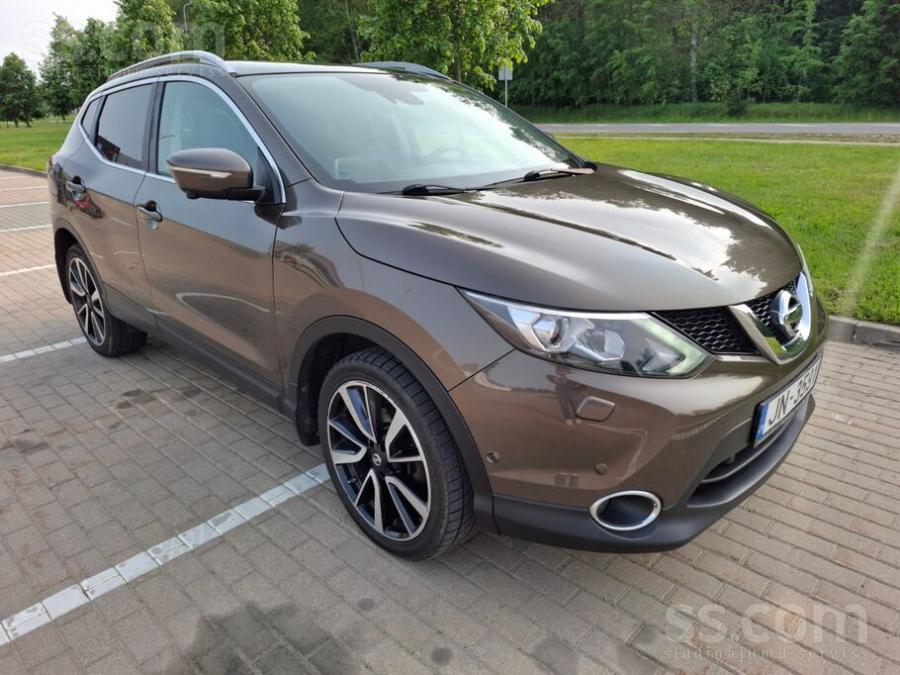 Brown Nissan Qashqai 2014 in Riga, with an engine capacity of 1.20 L and mileage of 97 thousand km for 4300 €, photo 2 on AUTOMOTO.COM.LV