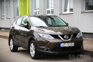 Brown Nissan Qashqai 2014 in Riga, with an engine capacity of 1.20 L and mileage of 123 thousand km for 7495 €, photo 5 on AUTOMOTO.COM.LV