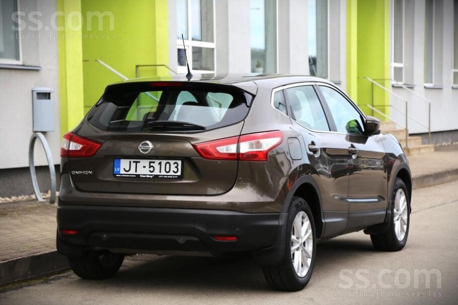 Brown Nissan Qashqai 2014 in Riga, with an engine capacity of 1.20 L and mileage of 123 thousand km for 7495 €, photo 7 on AUTOMOTO.COM.LV