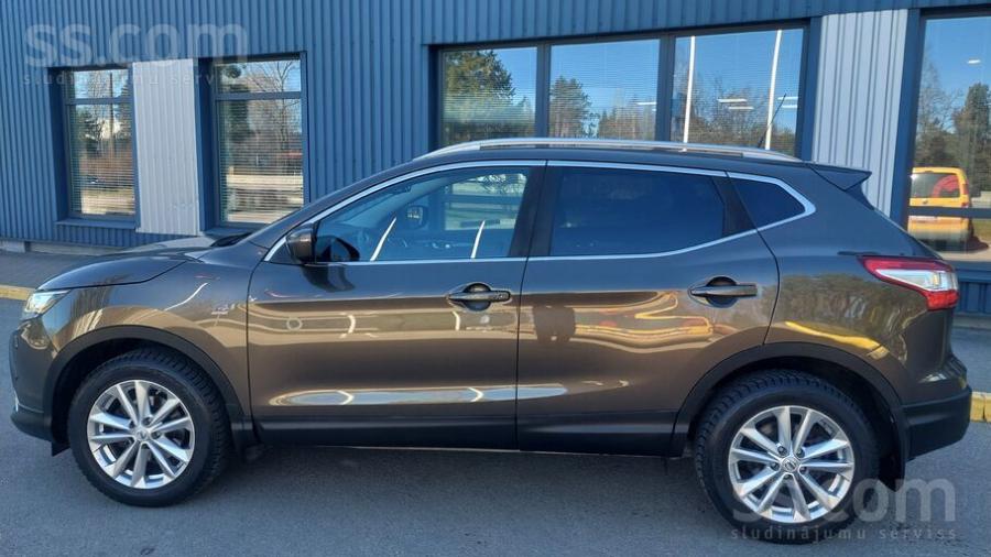 Brown Nissan Qashqai 2015 in Riga, with an engine capacity of 1.20 L and mileage of 90 thousand km for 9950 €, photo 10 on AUTOMOTO.COM.LV