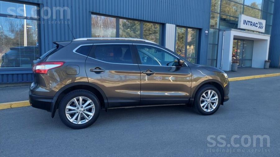 Brown Nissan Qashqai 2015 in Riga, with an engine capacity of 1.20 L and mileage of 90 thousand km for 9950 €, photo 25 on AUTOMOTO.COM.LV