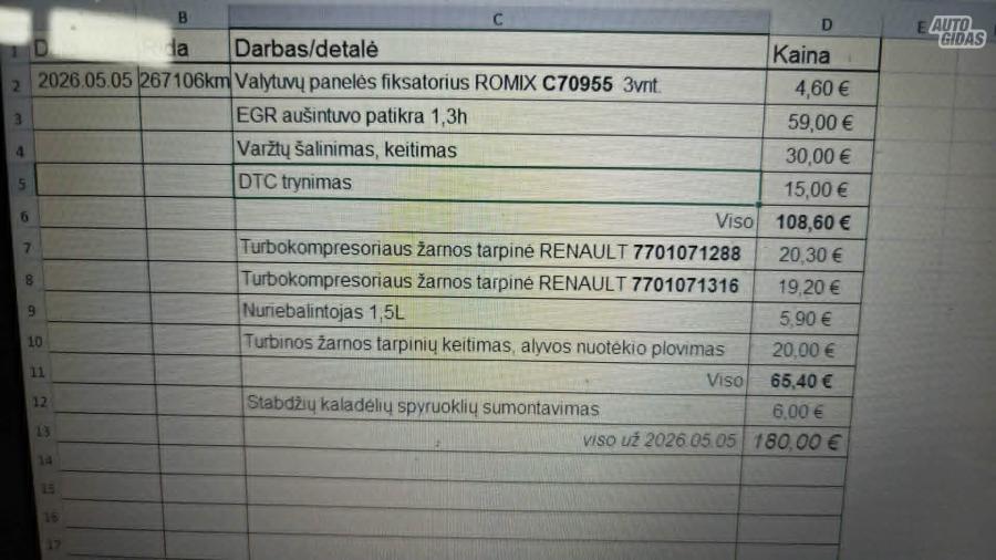 Brown Nissan Qashqai 2016 in Vilnius, with an engine capacity of 1.60 L and mileage of 268 thousand km for 9400 €, photo 14 on AUTOMOTO.COM.LV