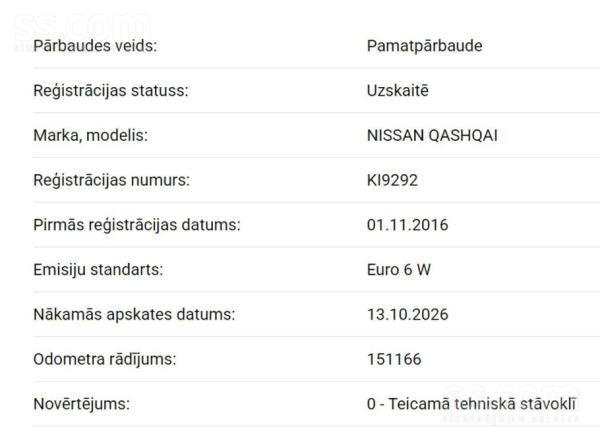 Brūns Nissan Qashqai 2016 Rīga, ar dzinēja tilpumu 1.60 L un nobraukumu 163 tūkst. km par 8300 €, foto 10 vietnē AUTOMOTO.COM.LV