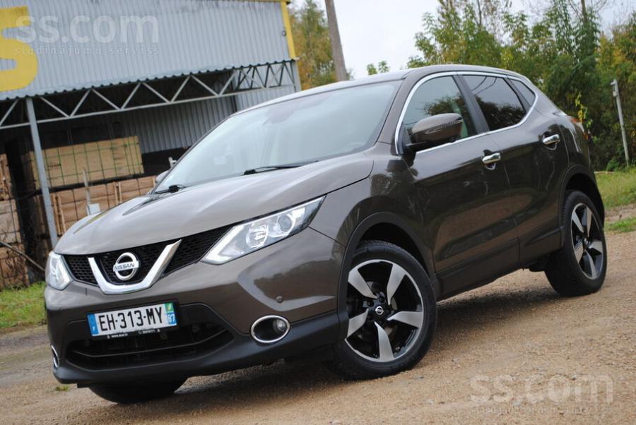 Brown Nissan Qashqai 2016 in Riga, with an engine capacity of 1.60 L and mileage of 190 thousand km for 8990 €, photo 1 on AUTOMOTO.COM.LV