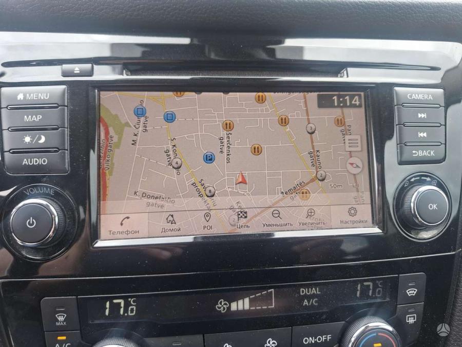 Brown Nissan Qashqai 2019 in Vilnius, with an engine capacity of 1.33 L and mileage of 258 thousand km for 8900 €, photo 12 on AUTOMOTO.COM.LV