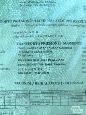 Nissan Qashqai 2007 Šauļi, ar dzinēja tilpumu 2.00 L un nobraukumu 269 tūkst. km par 3150 €, foto 22 vietnē AUTOMOTO.COM.LV